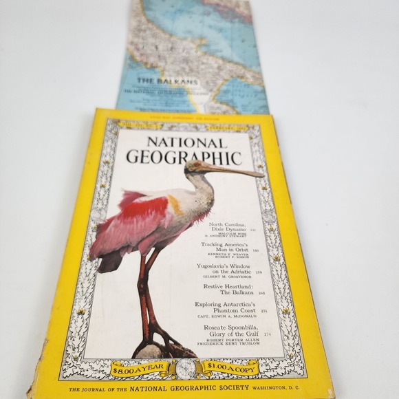 Art | National Geographic Magazine February 1962 With Insert | Poshmark